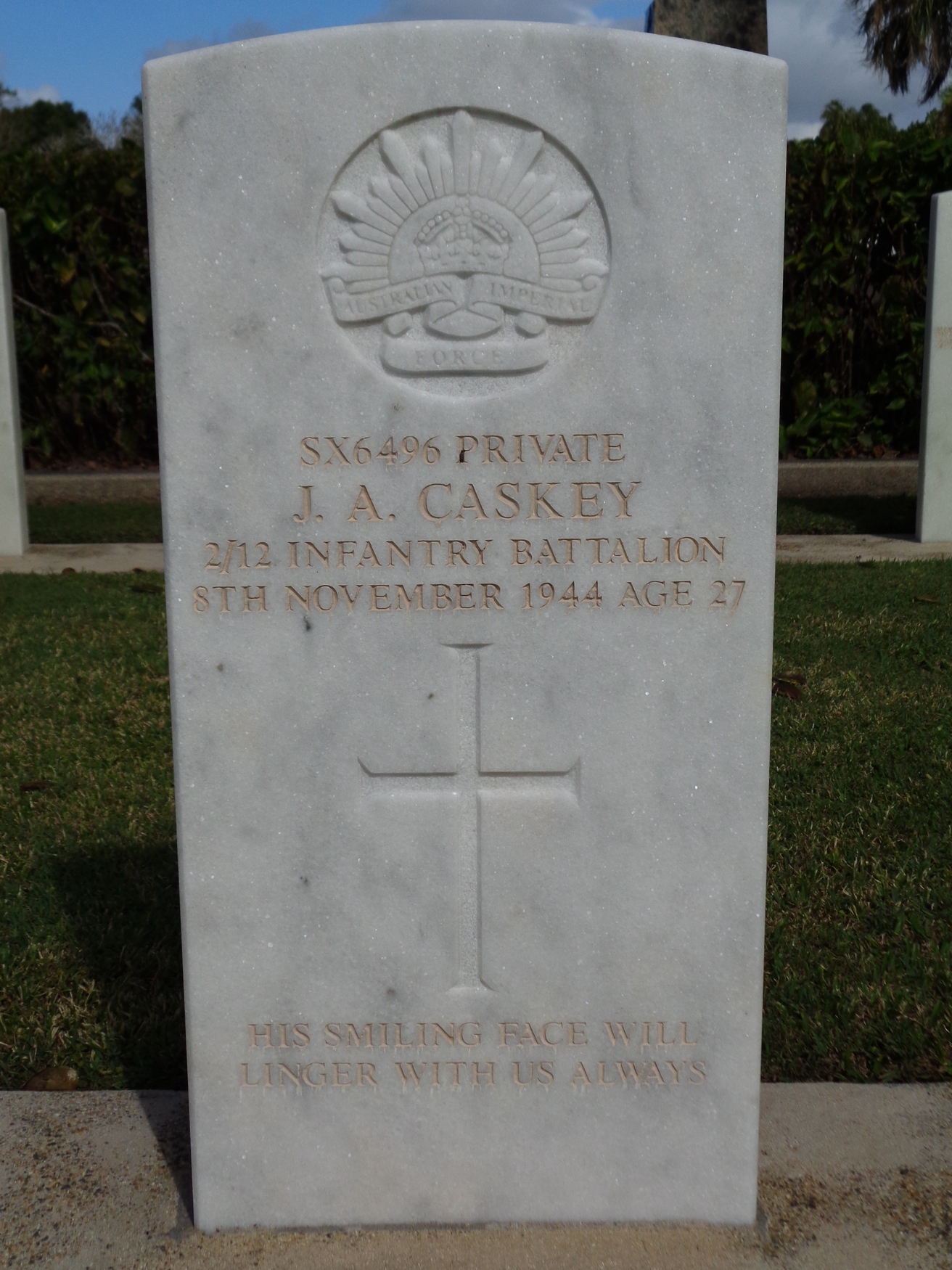 CASKEY James Alfred - Cairns Family History Website